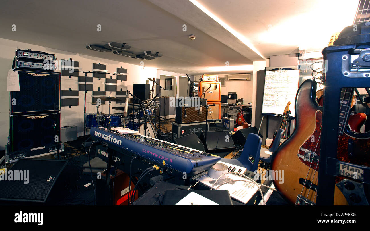 united kingdom london a recording studio full of equipment Stock Photo ...