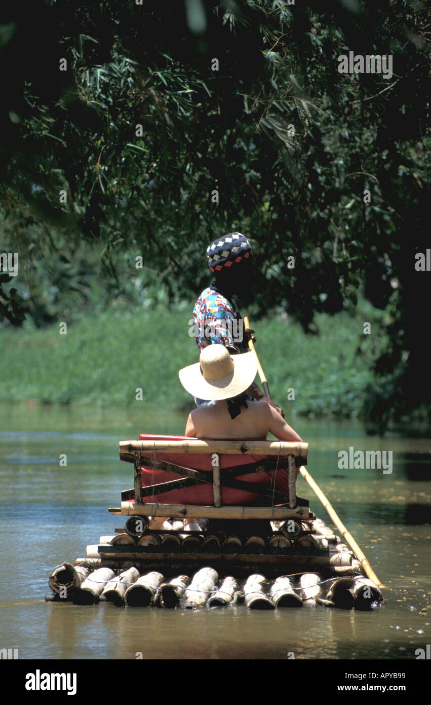 Jamaica Woman River Rafting on Martha Brae River near Falmouth and ...