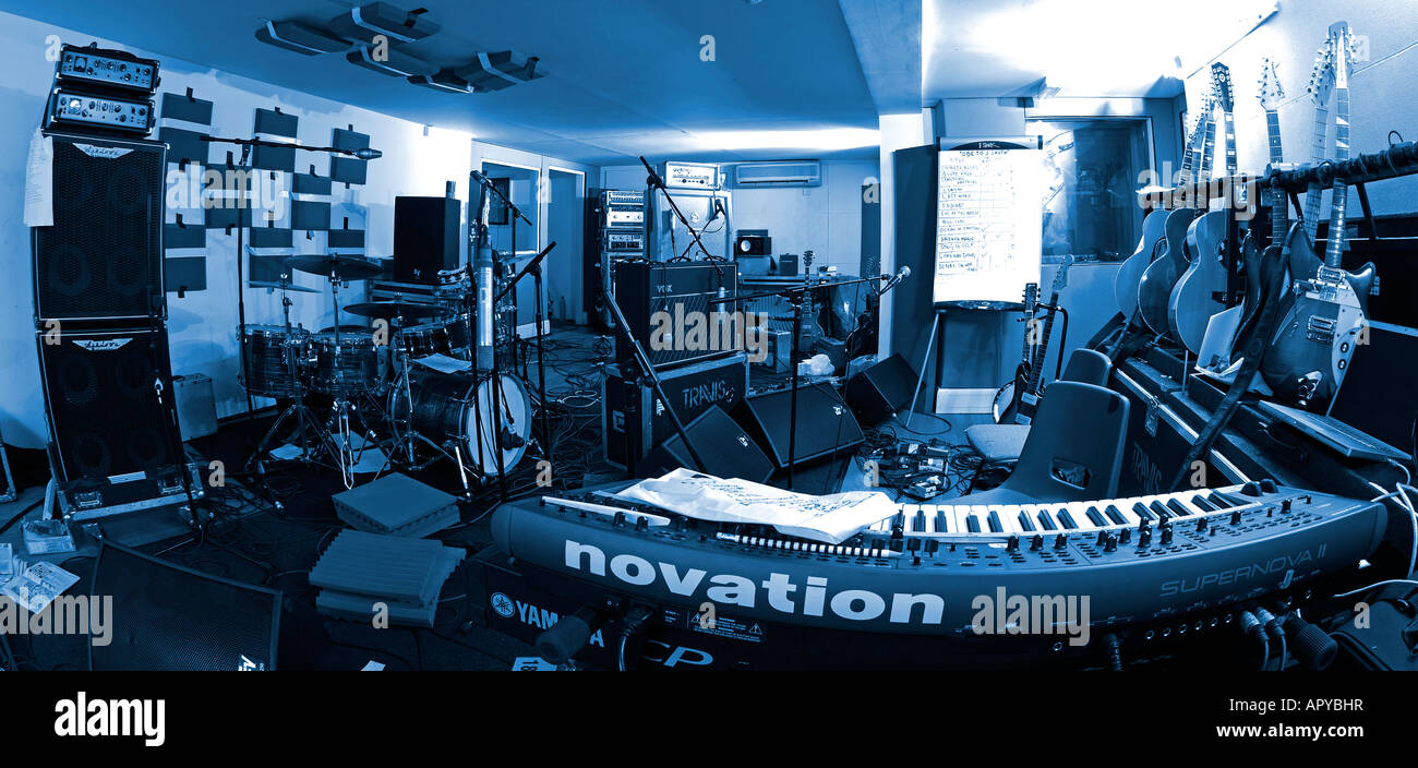 united kingdom london a recording studio full of equipment Stock Photo ...