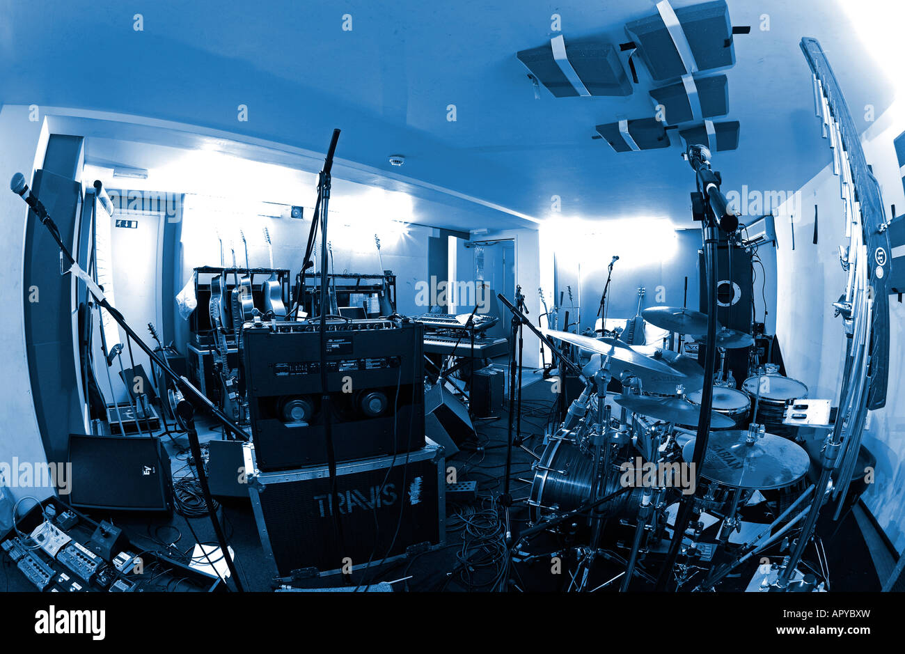 united kingdom london a recording studio full of equipment Stock Photo ...