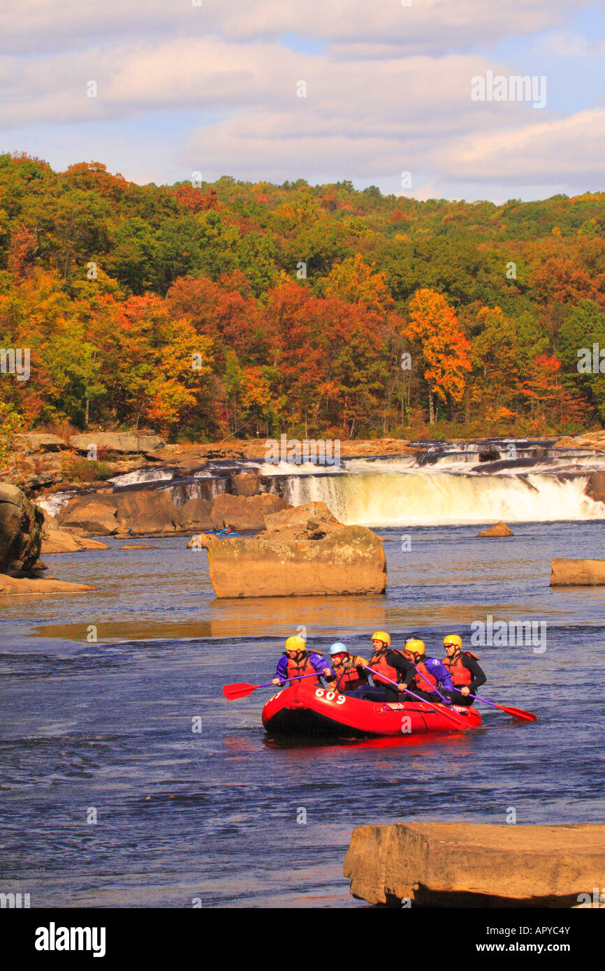 Rafting at Ohiopyle Falls, Youghiogheny River, Ohiopyle State Park ...