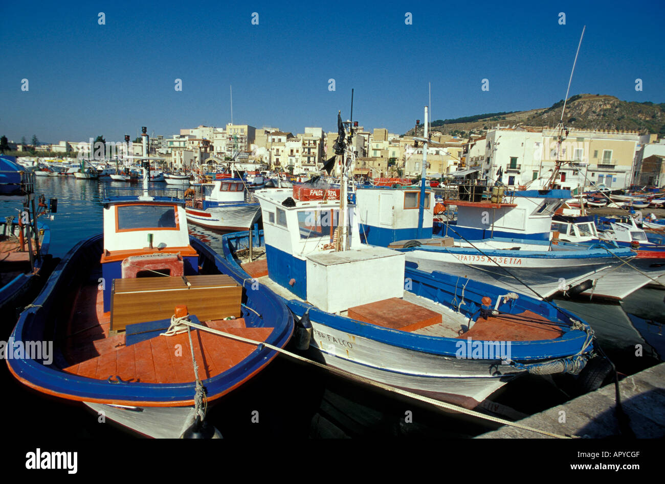 Porticello Harbour, Palermo, Sicily Italy Stock Photo - Alamy