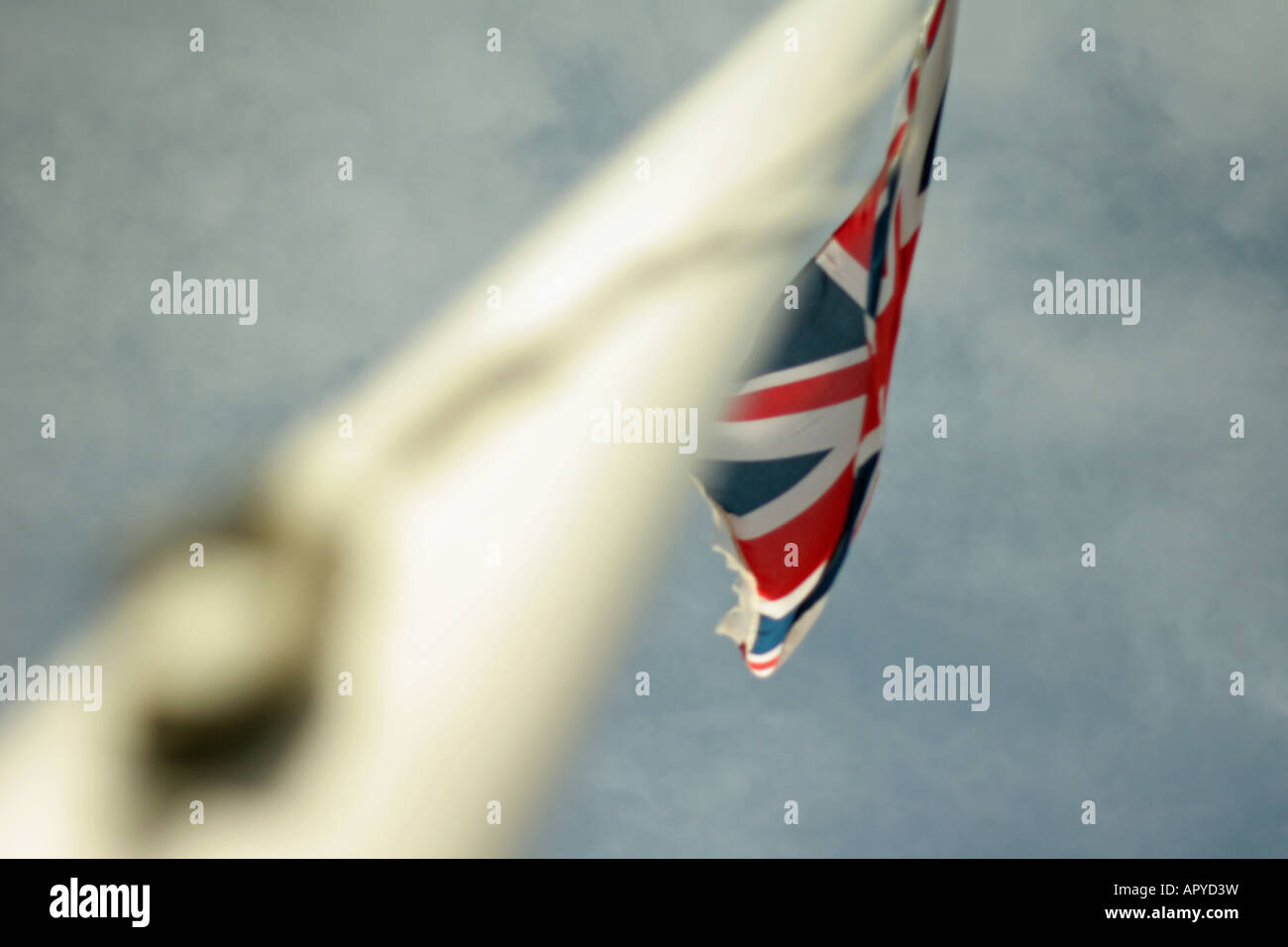 Union Jack on Flagpole Stock Photo - Alamy