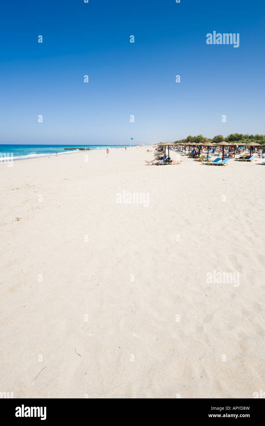 Rethymnon crete beach hi-res stock photography and images - Alamy
