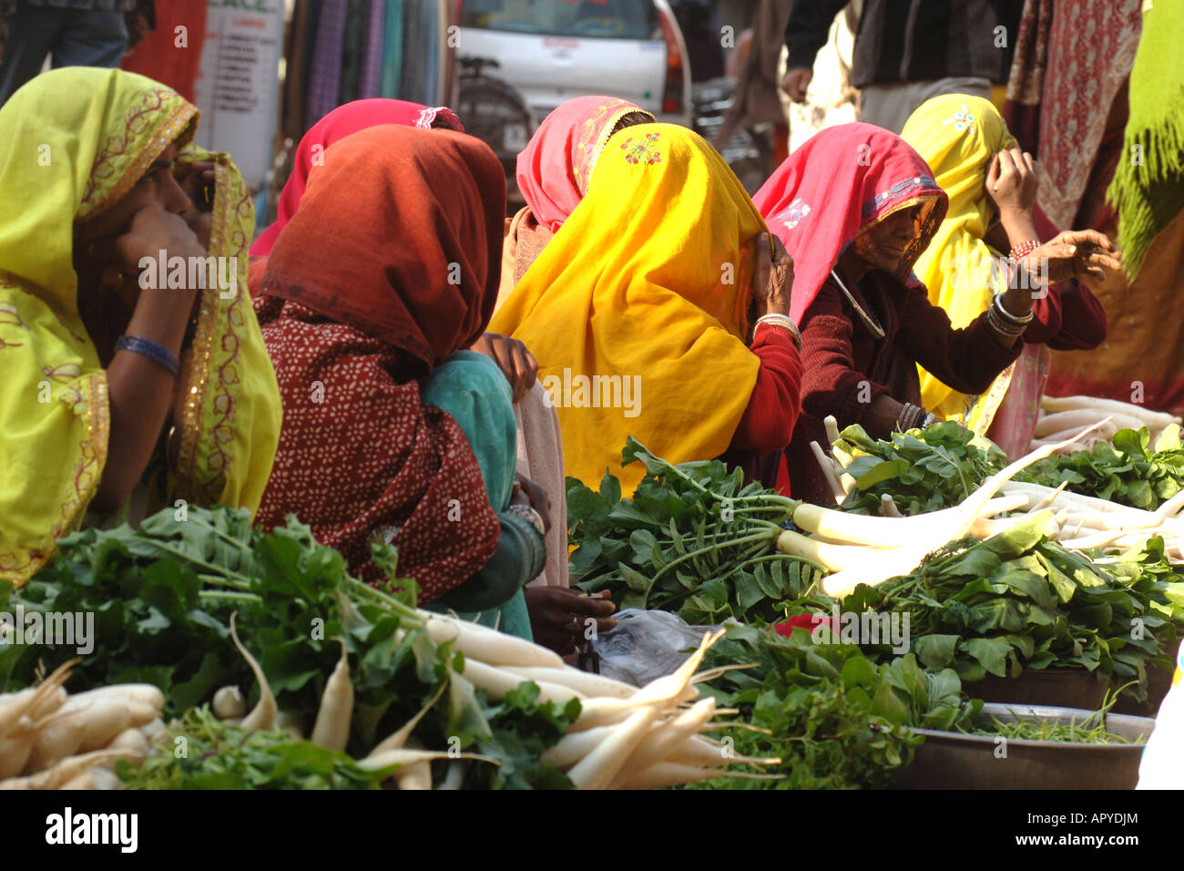 women at the market in pushkar india Stock Photo - Alamy