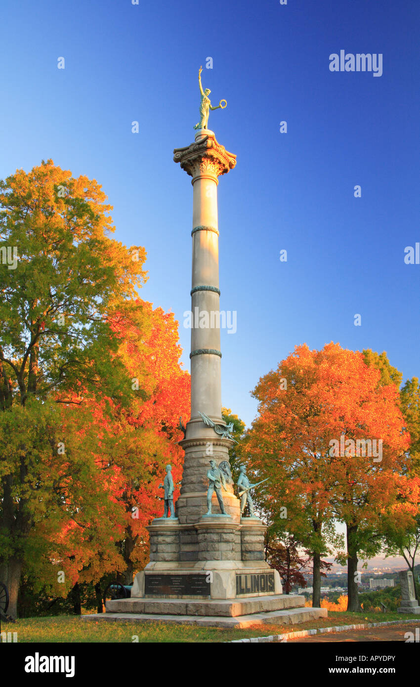 Sunrise, Illinois Monument, Bragg Reservation, Chickamauga and ...