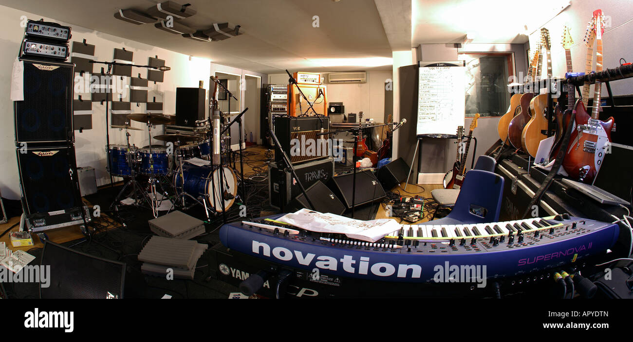 united kingdom london a recording studio full of equipment Stock Photo ...