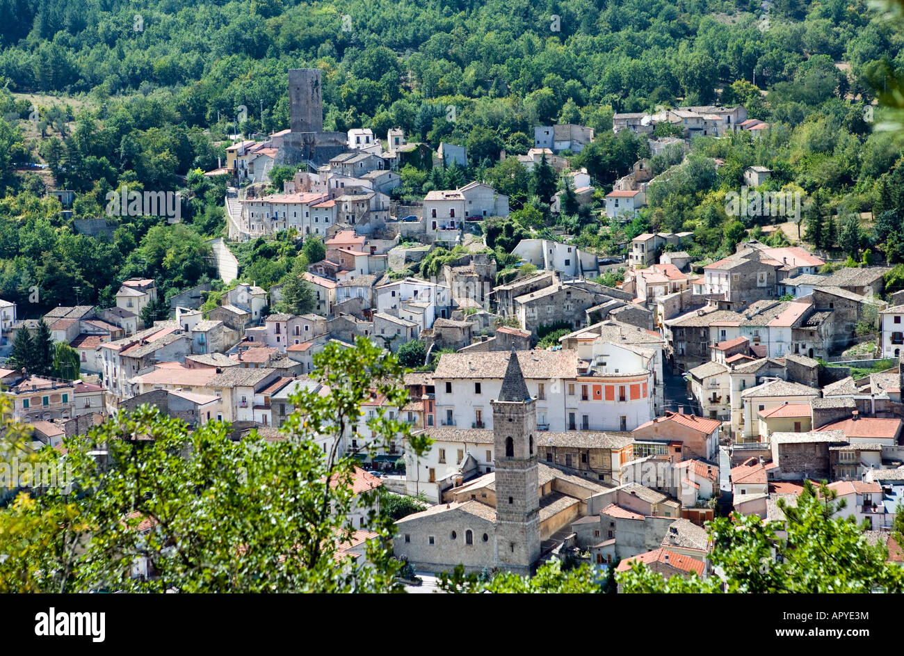Italy Introdacqua view of the country Stock Photo - Alamy