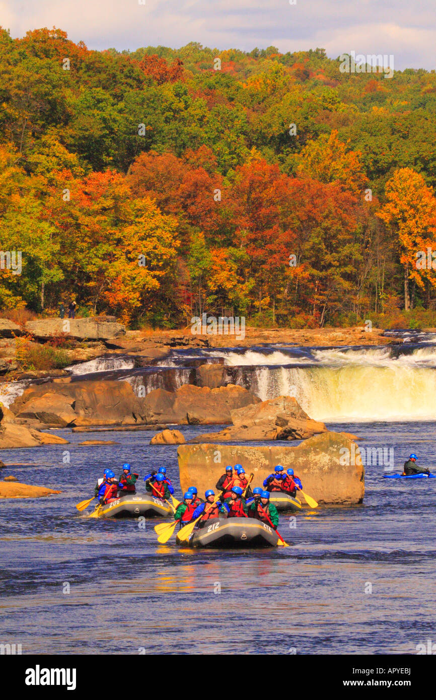 Rafting at Ohiopyle Falls, Youghiogheny River, Ohiopyle State Park ...