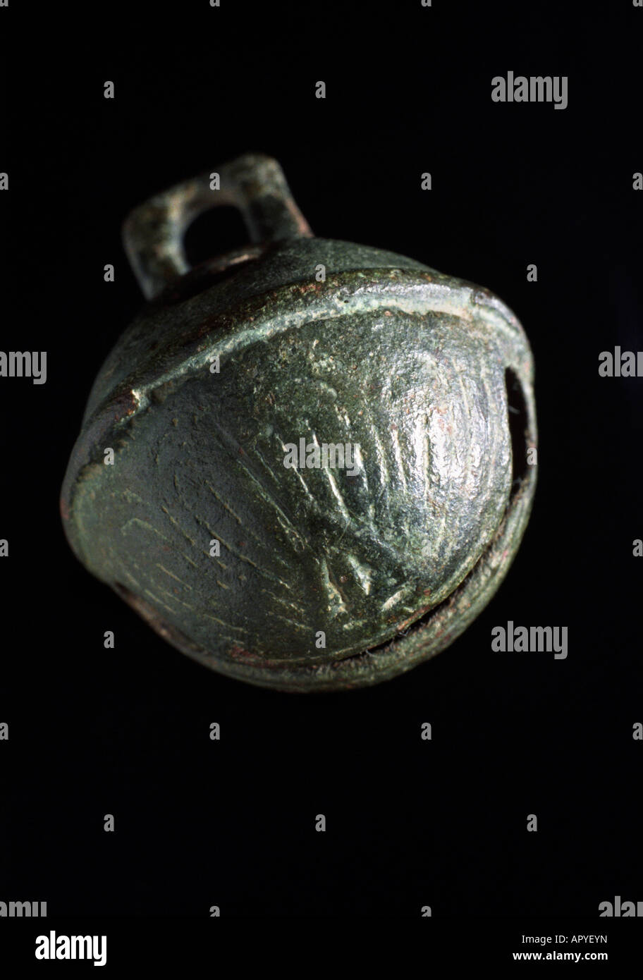 POST MEDIEVAL copper alloy Crotal bell Stock Photo - Alamy