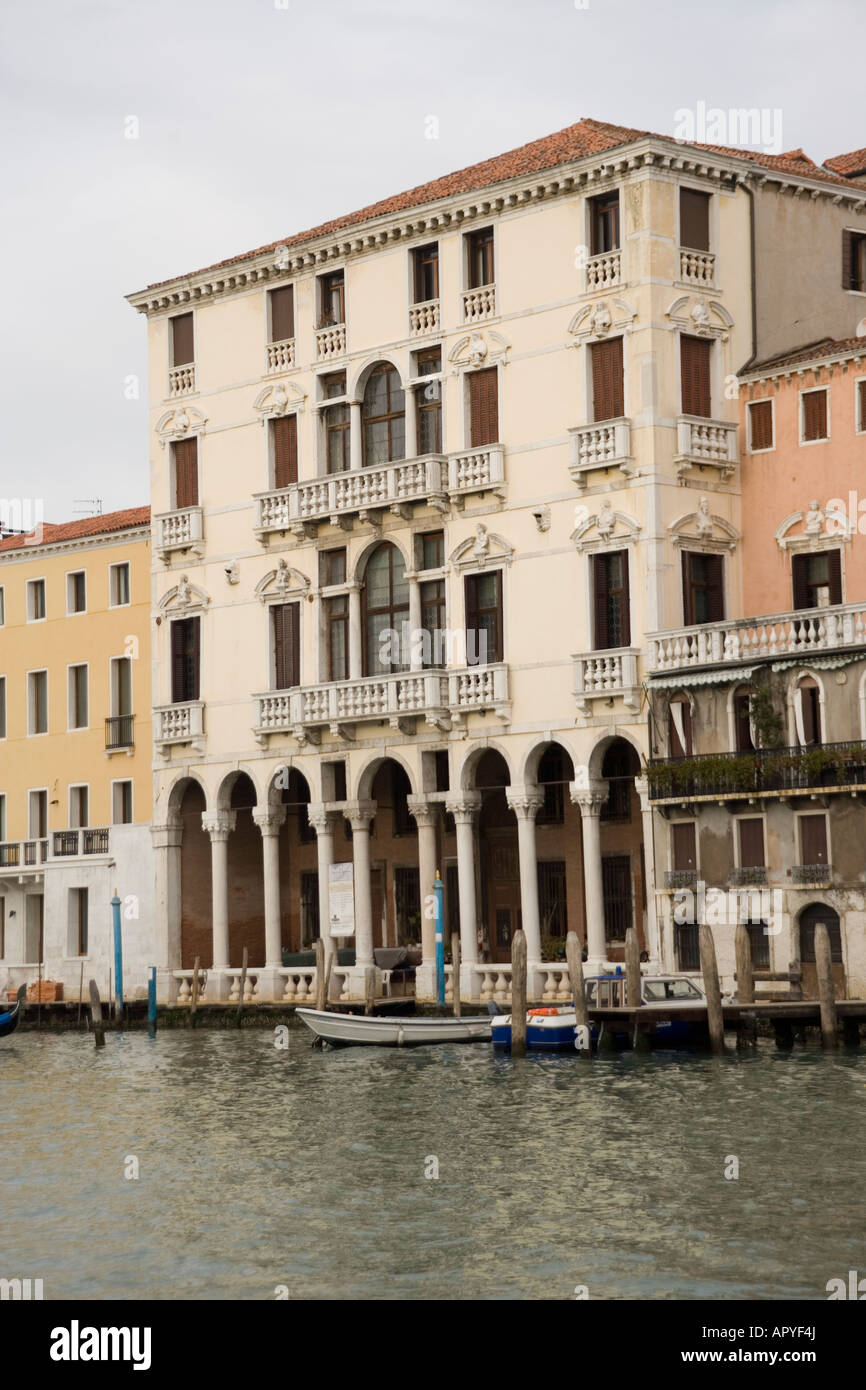 Old Palazzo building on the Grand Canal from the water bus, the ...
