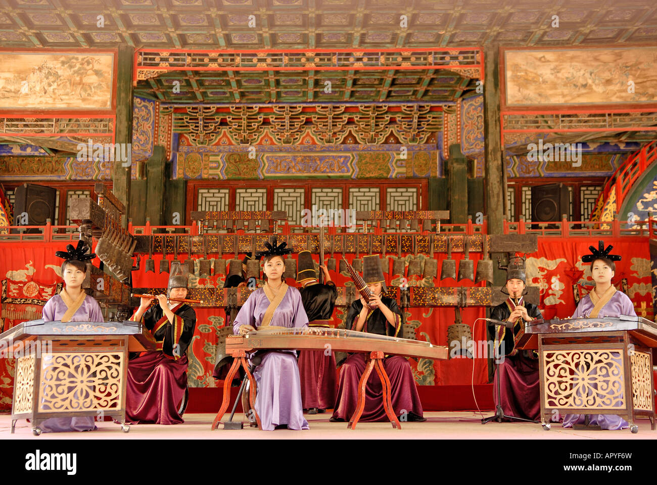 Beijing Summer Palace Chinese Musicians China Stock Photo - Alamy