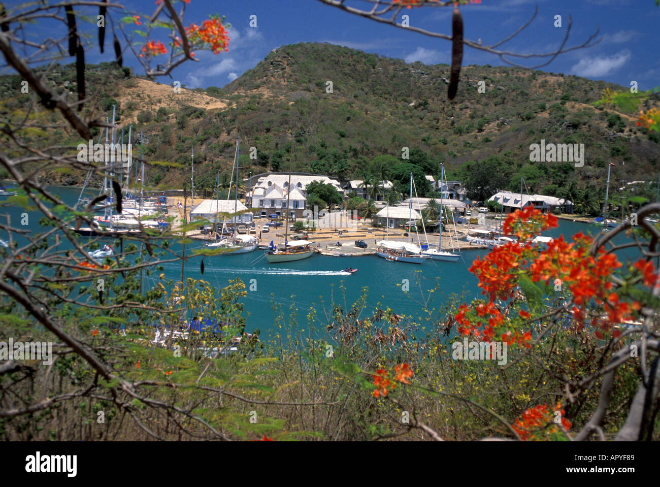 Antigua Nelsons Dockyard National Park English Harbour through red ...