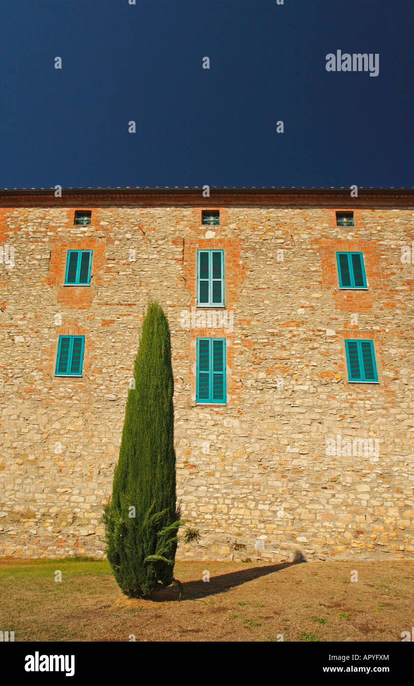 Detail of the typical Italian house, Italy Stock Photo - Alamy