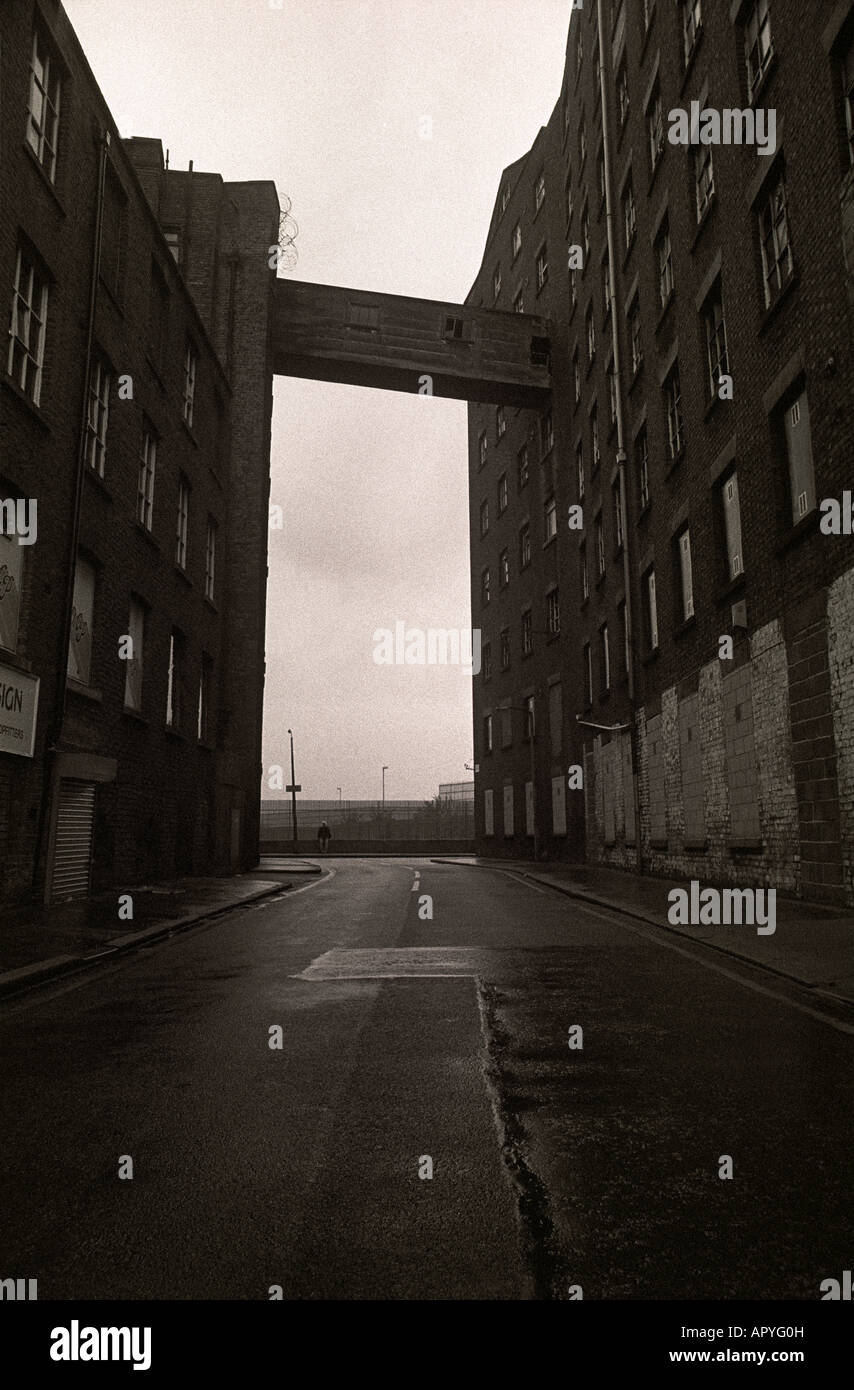 Disused mills, derelict building, Murray Street, Ancoats, Manchester ...