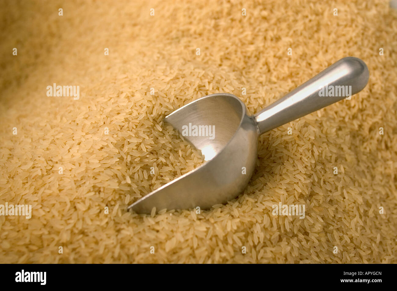 Scoop in rice Stock Photo - Alamy