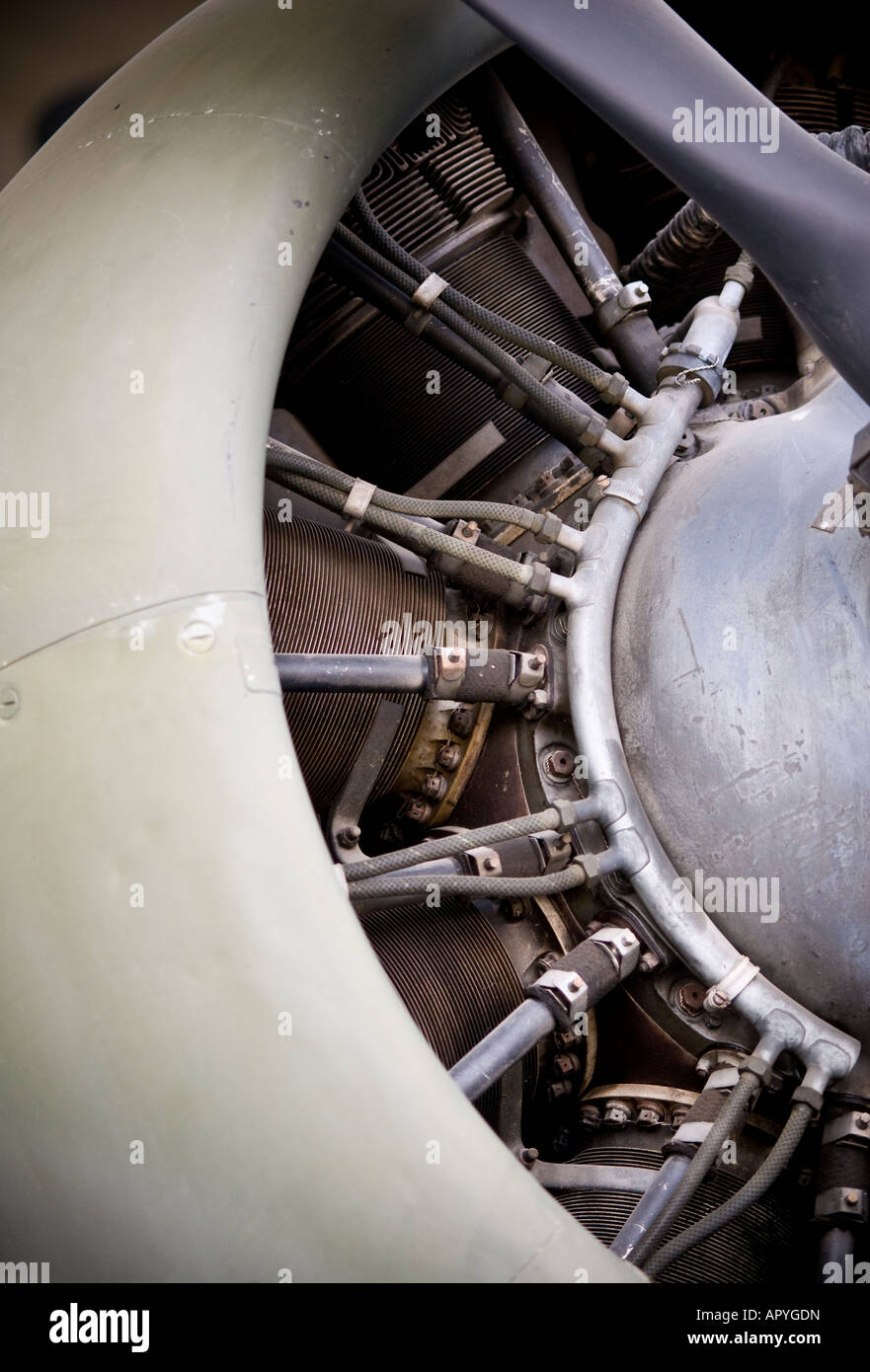 Engine from the Boeing B-17G Flying Fortress Stock Photo - Alamy