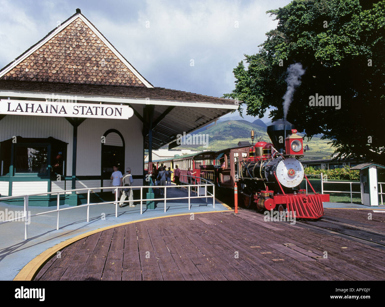 Lahaina sugar cane train maui hi-res stock photography and images - Alamy