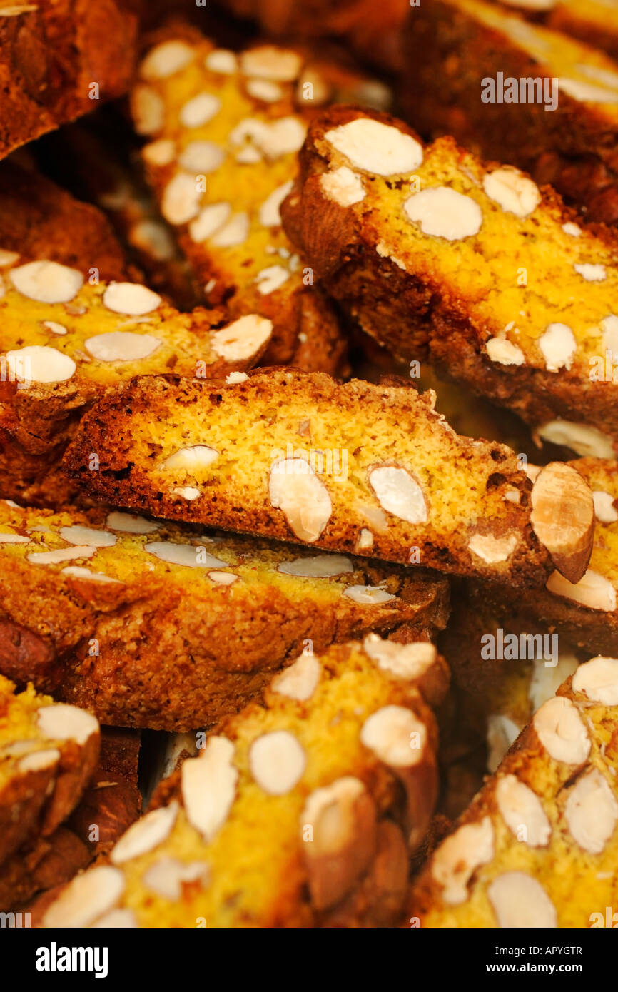 Tuscan Biscotti with almonds, Italy Stock Photo - Alamy