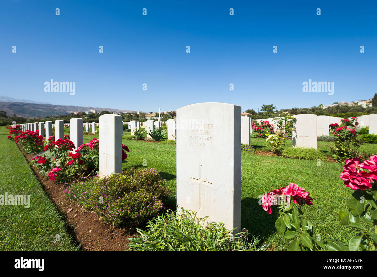 War graves souda cemetery crete hi-res stock photography and images - Alamy