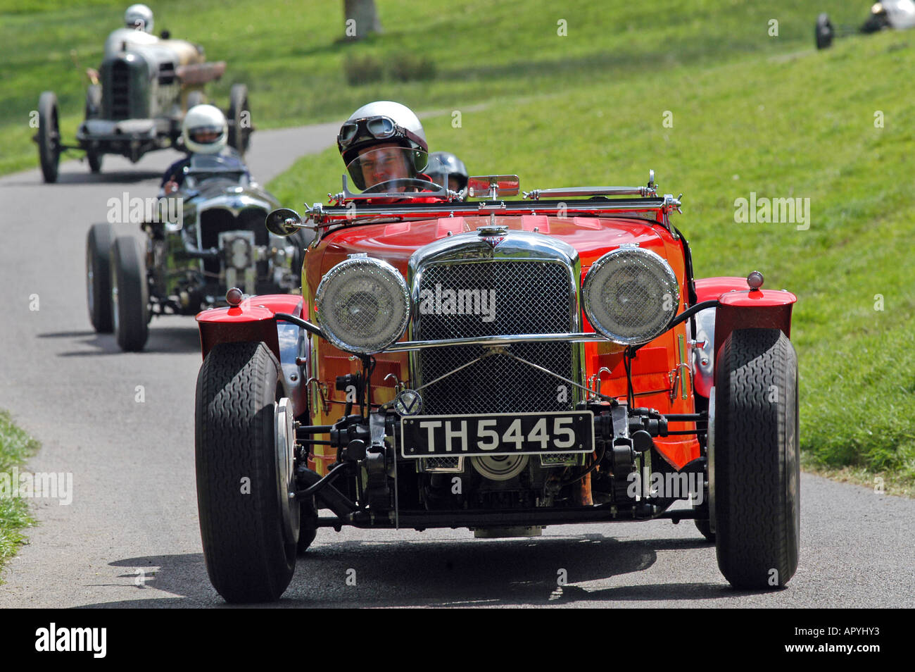 Vintage sports car club racing at Wiscombe park hill climb Devon ...