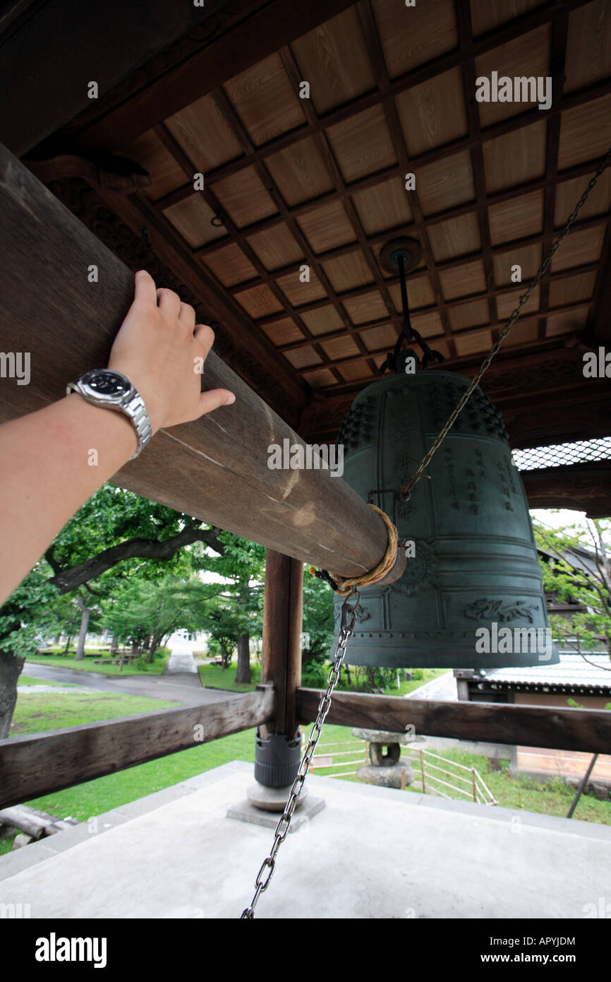 Bell in Higashi Honganji temple in Sapporo Hokkaido Japan Stock Photo ...