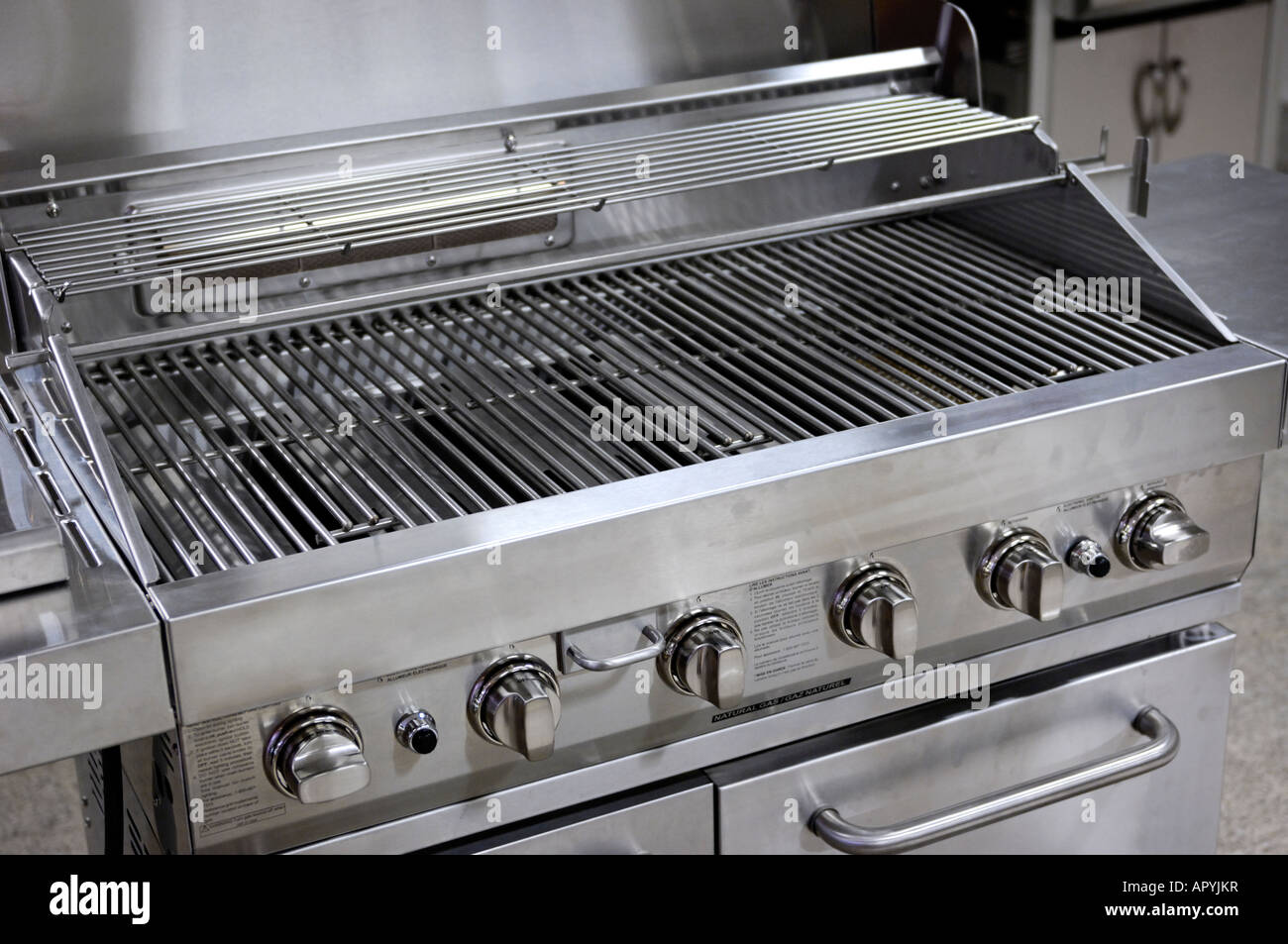 Stainless steel barbecue Stock Photo - Alamy
