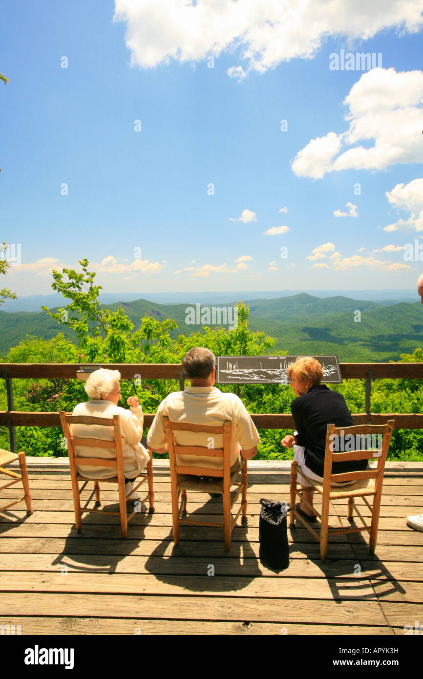 Mount Pisgah Lodge, Blue Ridge Parkway, North Carolina, USA Stock Photo ...