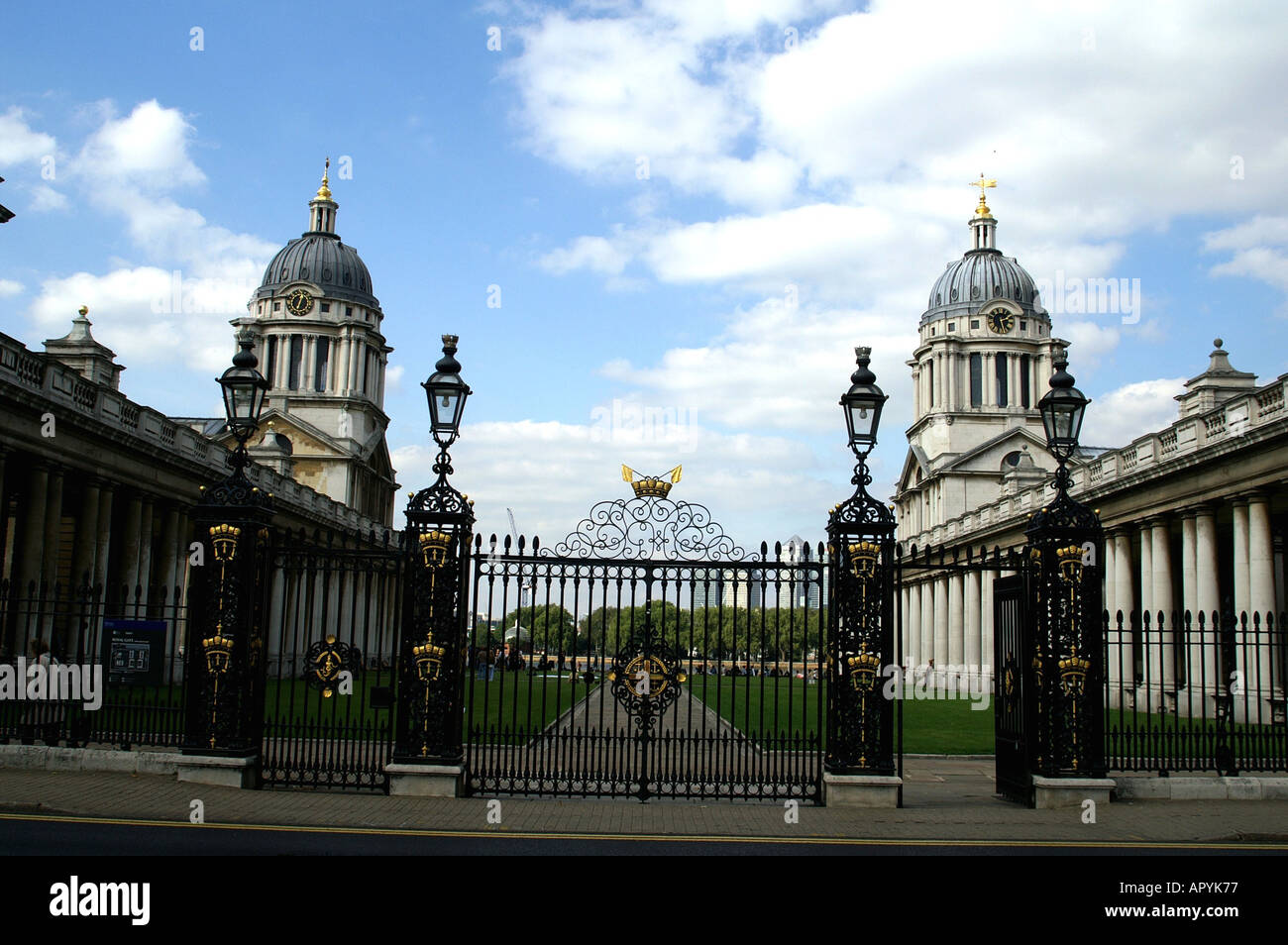 The Maritime Museum gates Greenwich London Stock Photo - Alamy