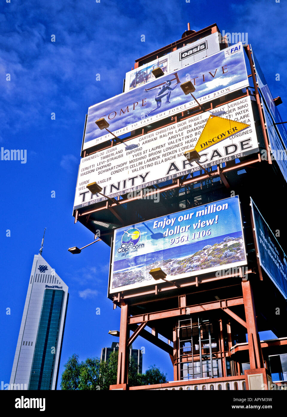 Building construction site in central Perth Western Australia Stock ...