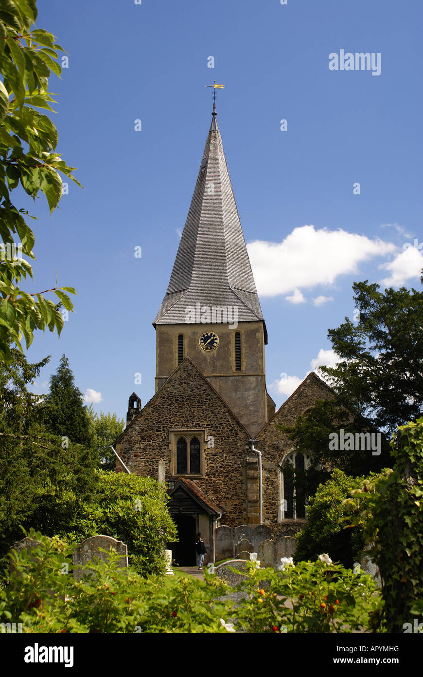 St James Church in Shere Surrey Stock Photo - Alamy