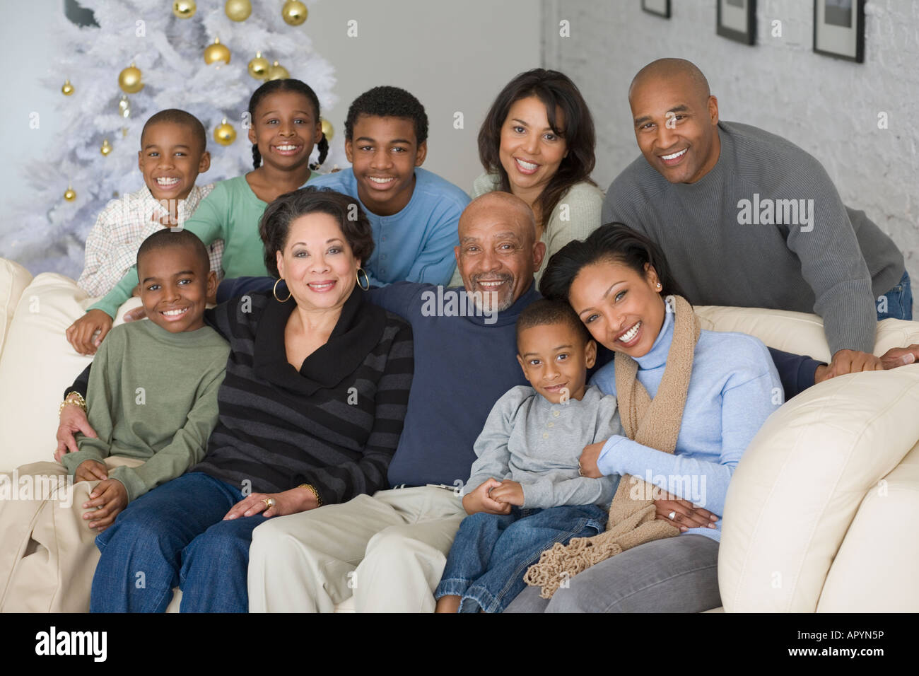 Portrait of multi-generational African family Stock Photo - Alamy