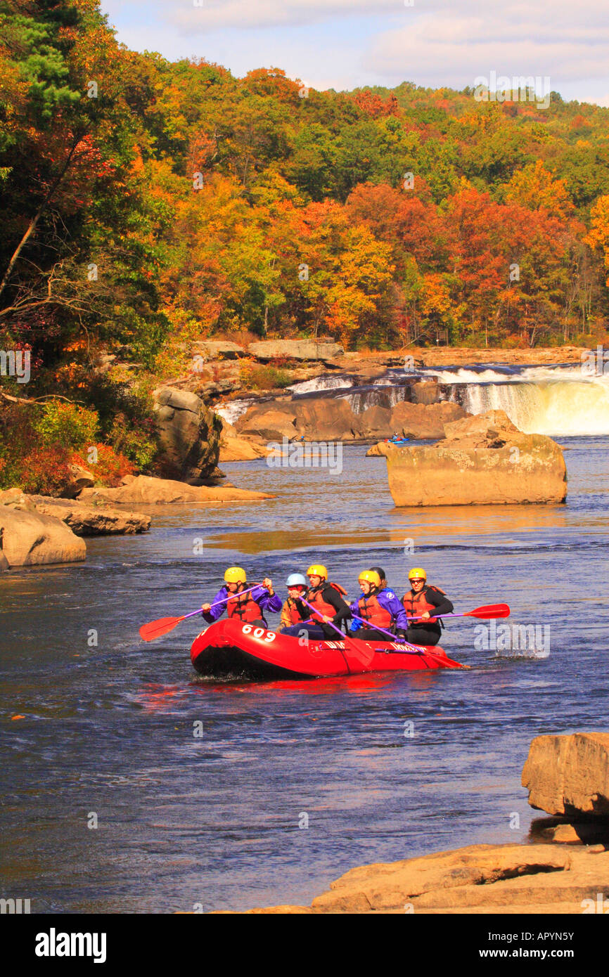 Rafting at Ohiopyle Falls, Youghiogheny River, Ohiopyle State Park ...