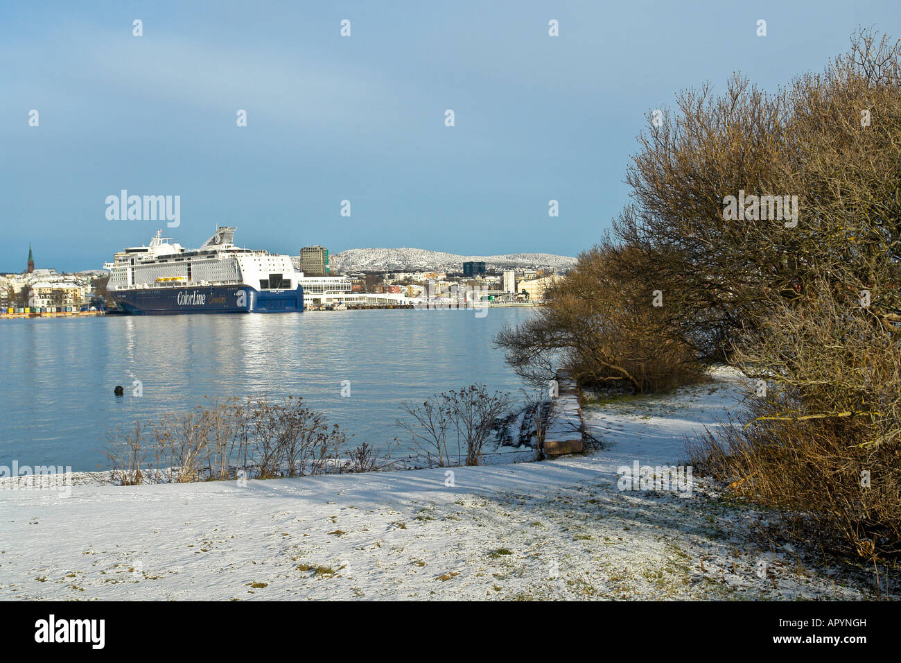 Color Line new car ferry Color Magic leaving Oslo Norway en route to ...