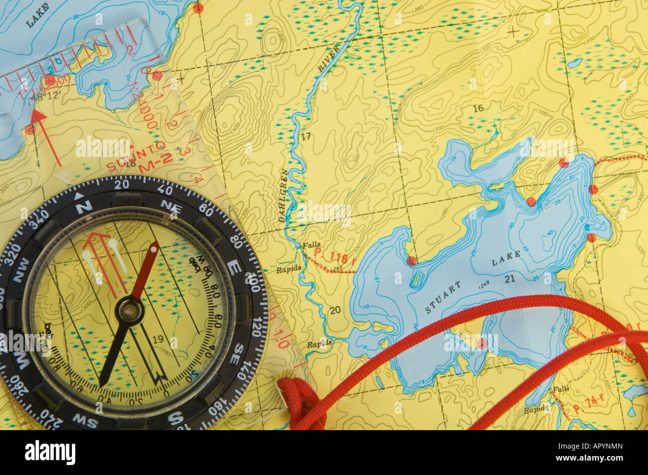 Map of boundary waters canoe area hi-res stock photography and images ...