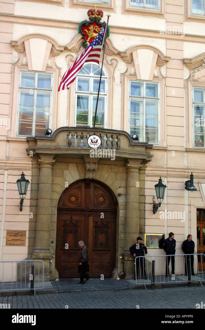 American Embassy, Prague, Czech Republic Stock Photo - Alamy