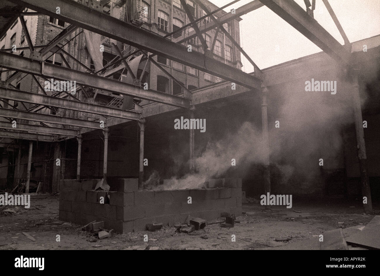 Disused factory, derelict building, Ancoats, Manchester, UK Stock Photo ...