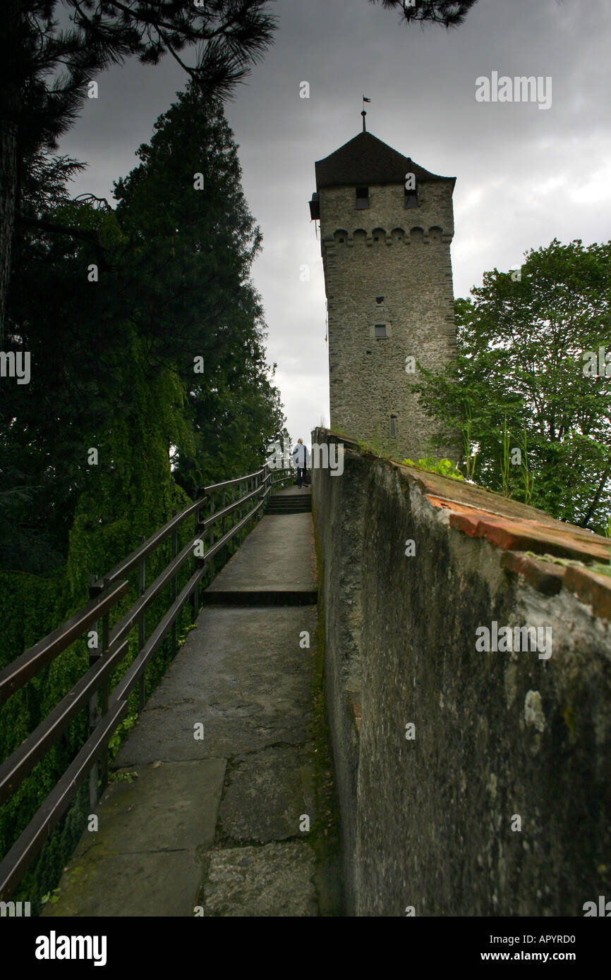 Tower on the historical Musegg Wall Lucerne Switzerland Stock Photo - Alamy