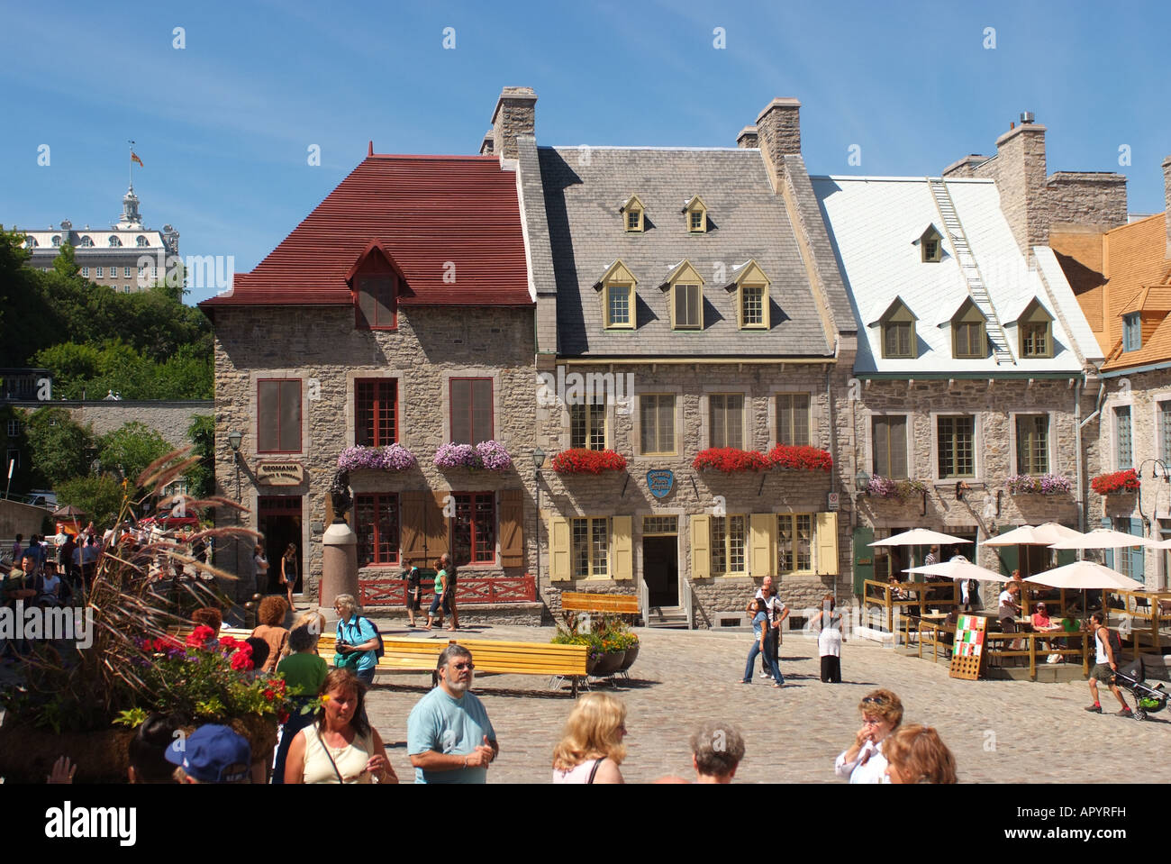 Canada, Quebec City, old city square Stock Photo - Alamy