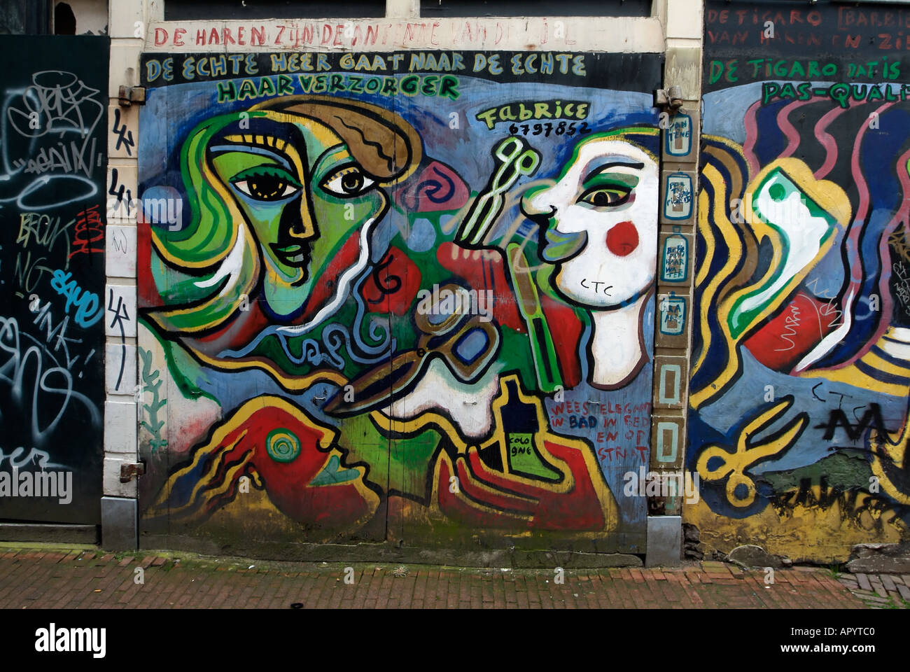 Street graffiti Amsterdam Holland The Netherlands Stock Photo - Alamy