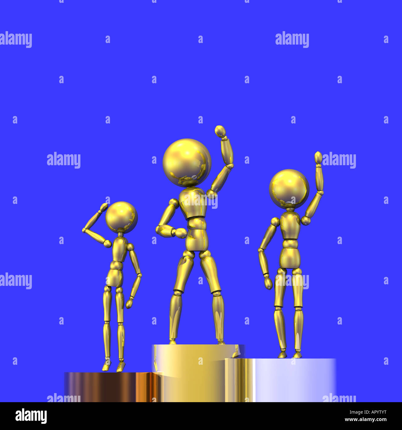 3D posing models on the trone from Bryce combined with modified models ...