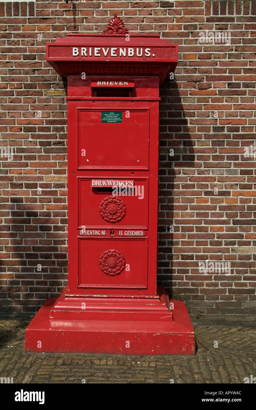 Postbox Zaanse Schans Zaandam near Amsterdam Holland The Netherlands ...