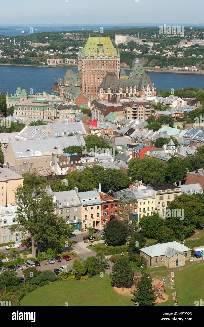 Quebec City, Quebec Canada, overview Stock Photo - Alamy
