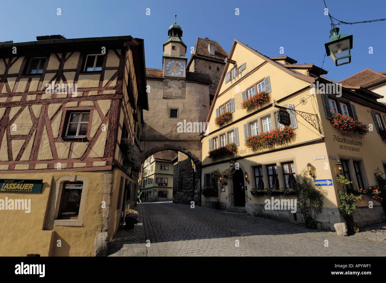 Roderbogen (Roder Arch), Rothenburg ob der Tauber, Bavaria (Bayern ...