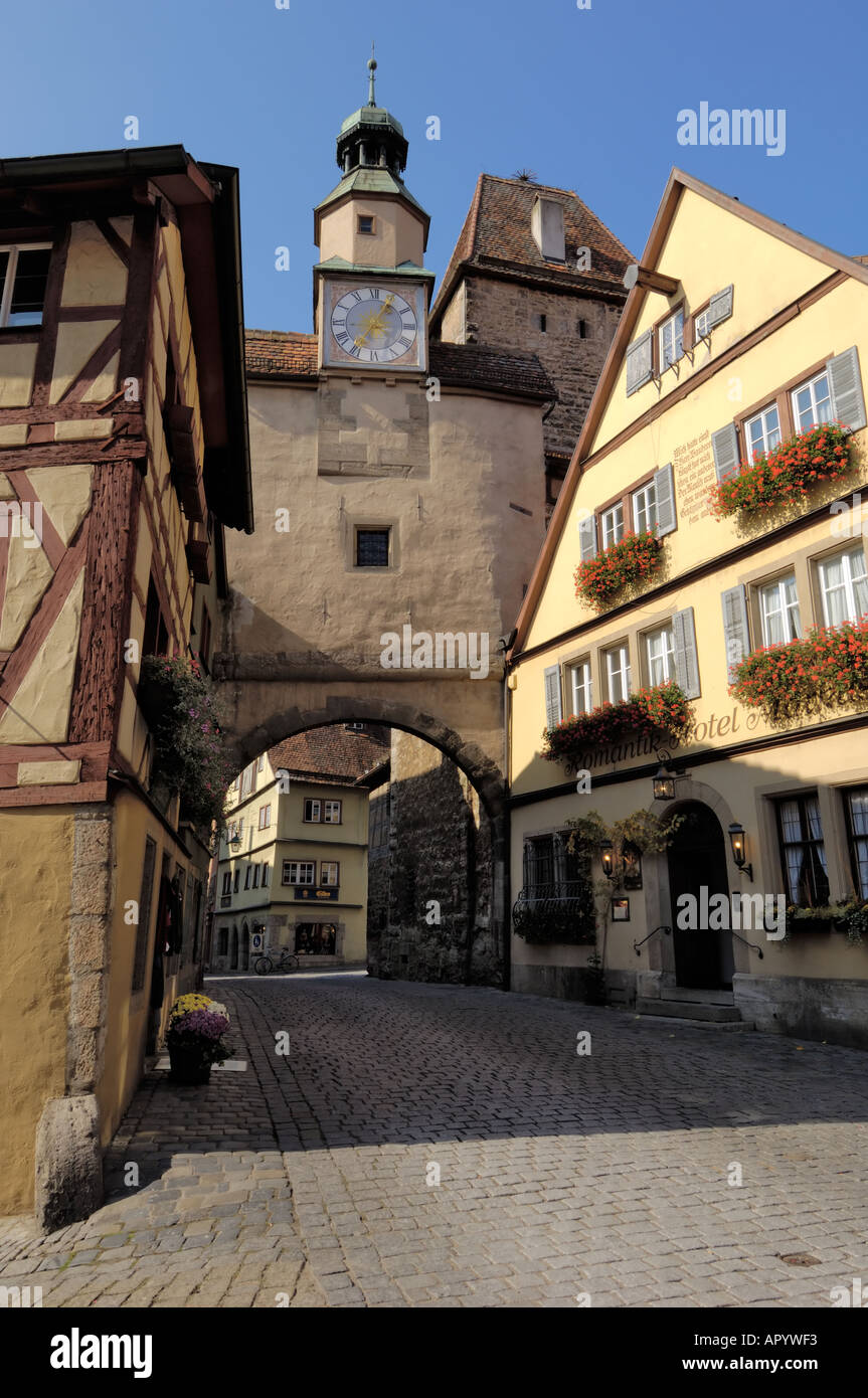 Roderbogen (Roder Arch), Rothenburg ob der Tauber, Bavaria (Bayern ...