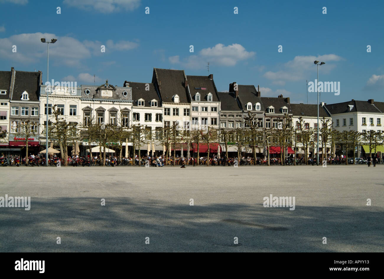 Main square Vrijthof square Maastricht Holland The Netherlands Stock ...