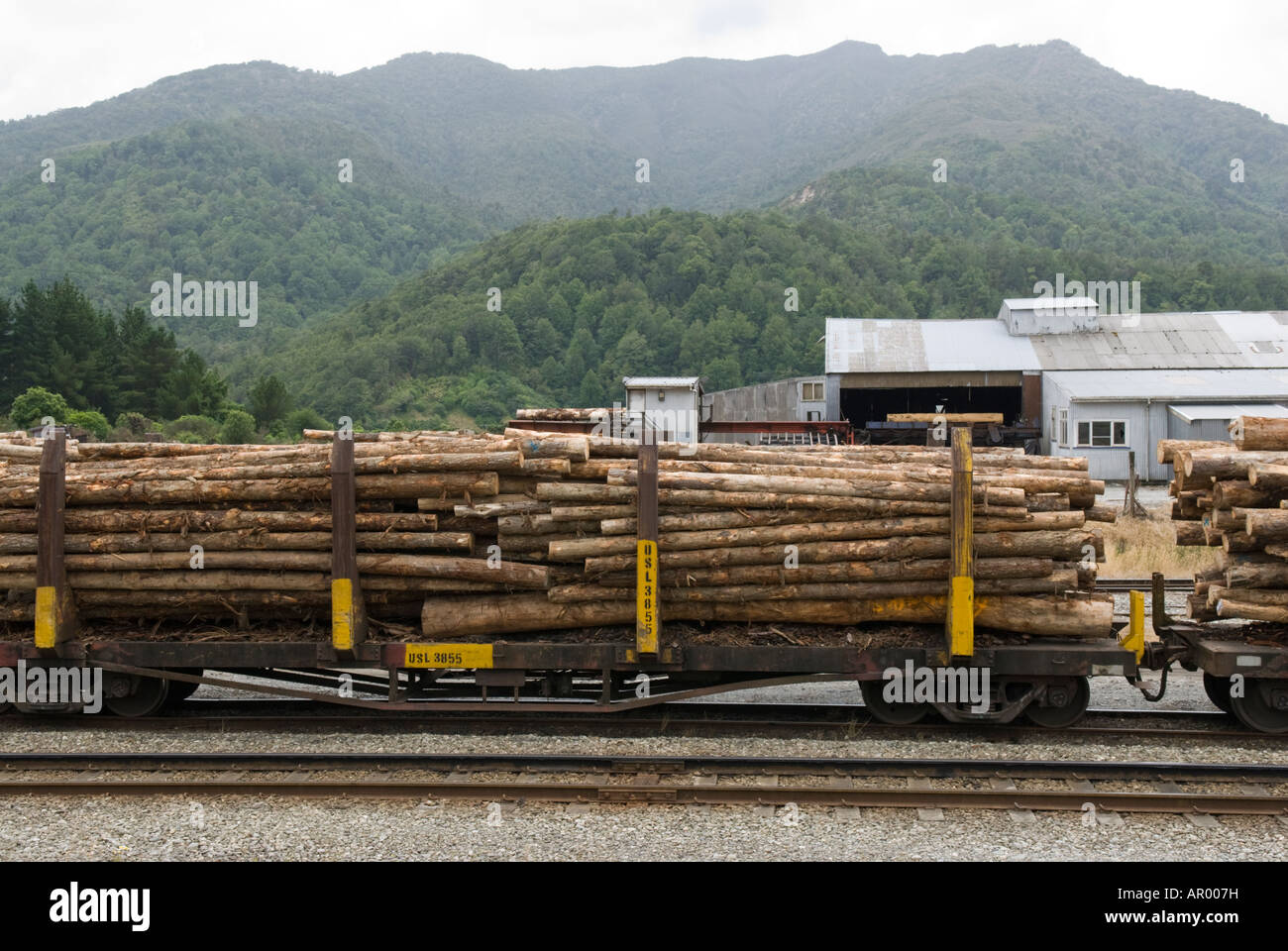 Timber yard at Stillwater Stock Photo - Alamy