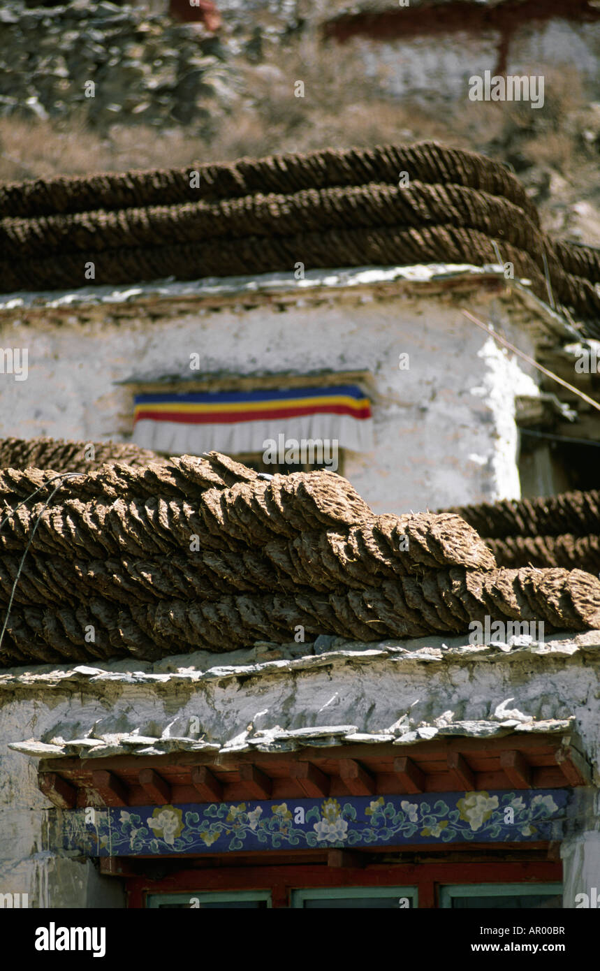 Yak dung house tibet hi-res stock photography and images - Alamy