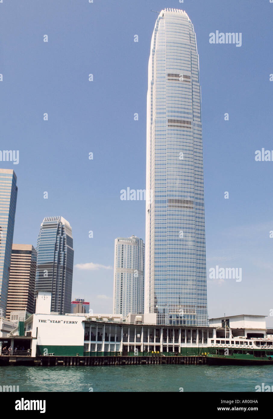 Star Ferry Terminal and IFC Tower Victoria Harbor Hong Kong Stock Photo ...