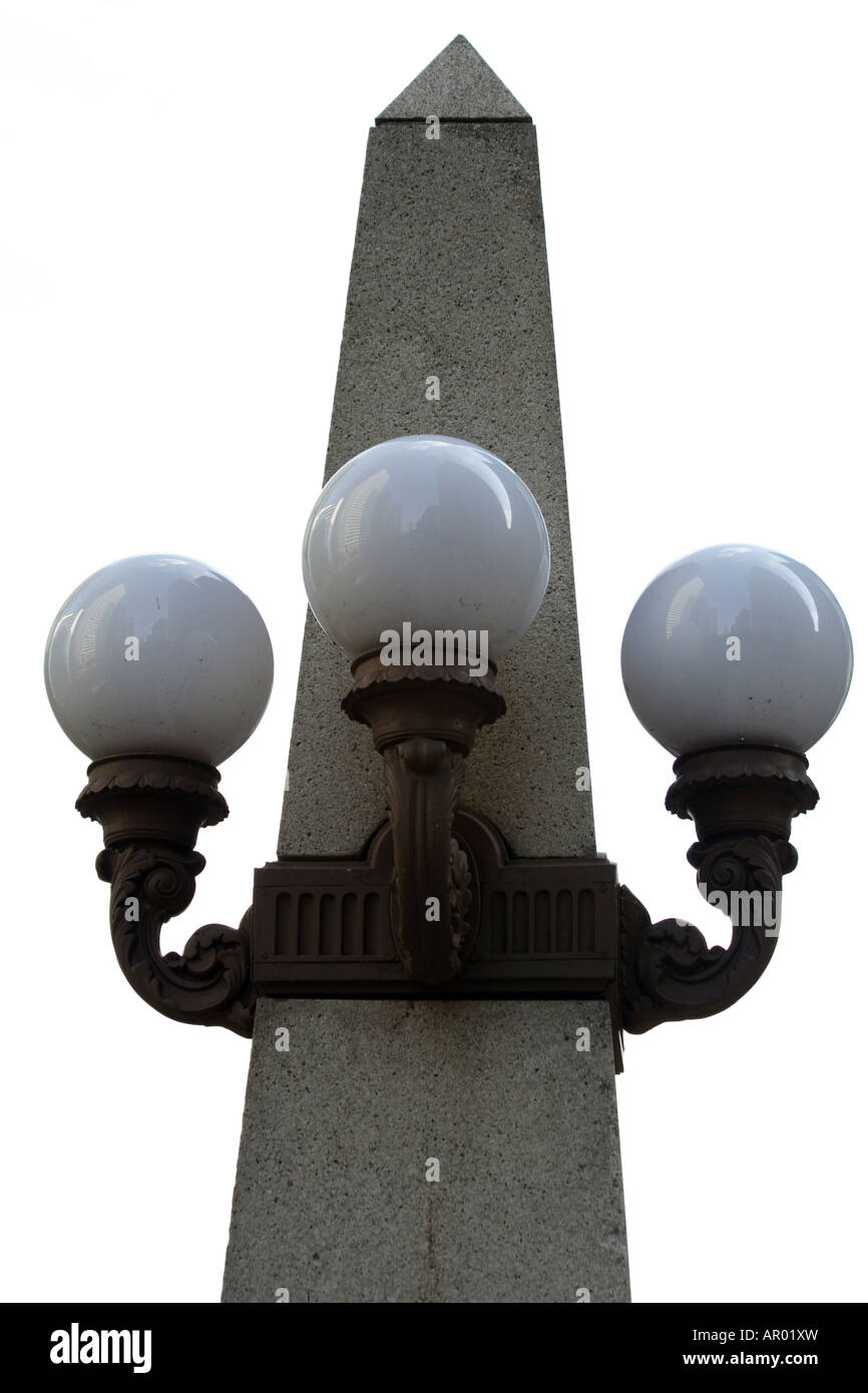 Street light. White glass ball Stock Photo - Alamy